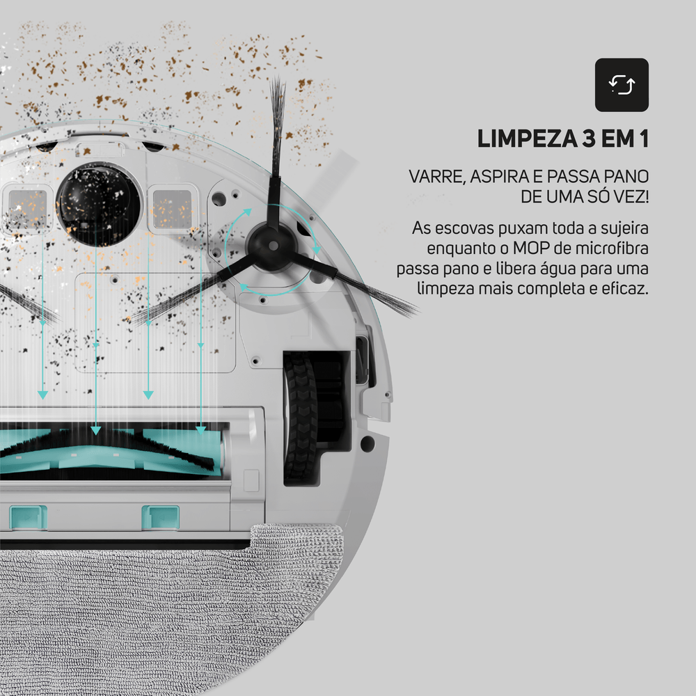 Robô Aspirador de Pó WAP Robot W1000 - Indica WAP